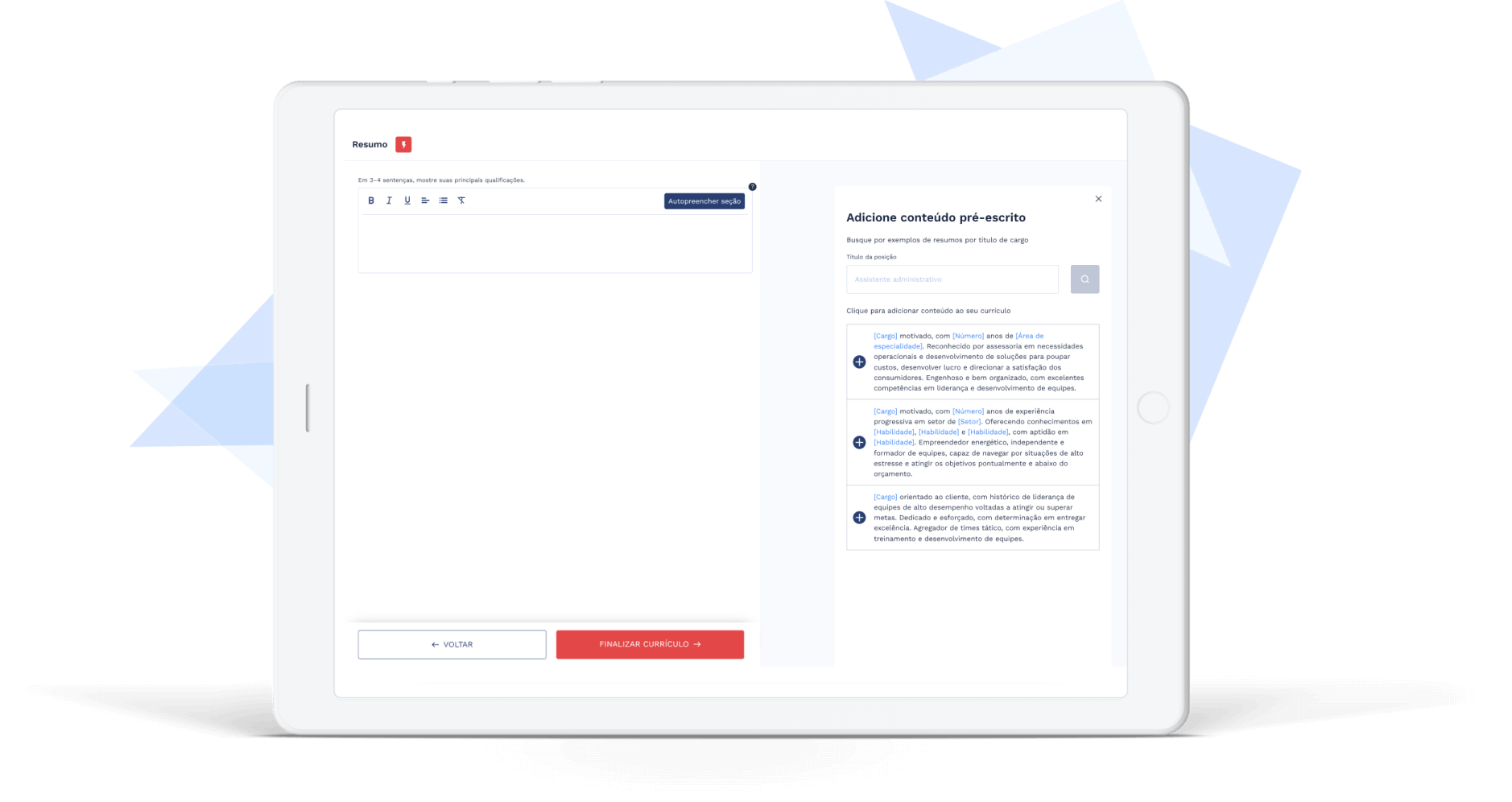 Gerador de currículo online: fazer um curriculum vitae fácil