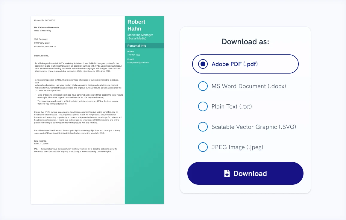 Cover Letter Generator: Build a Cover Letter Online