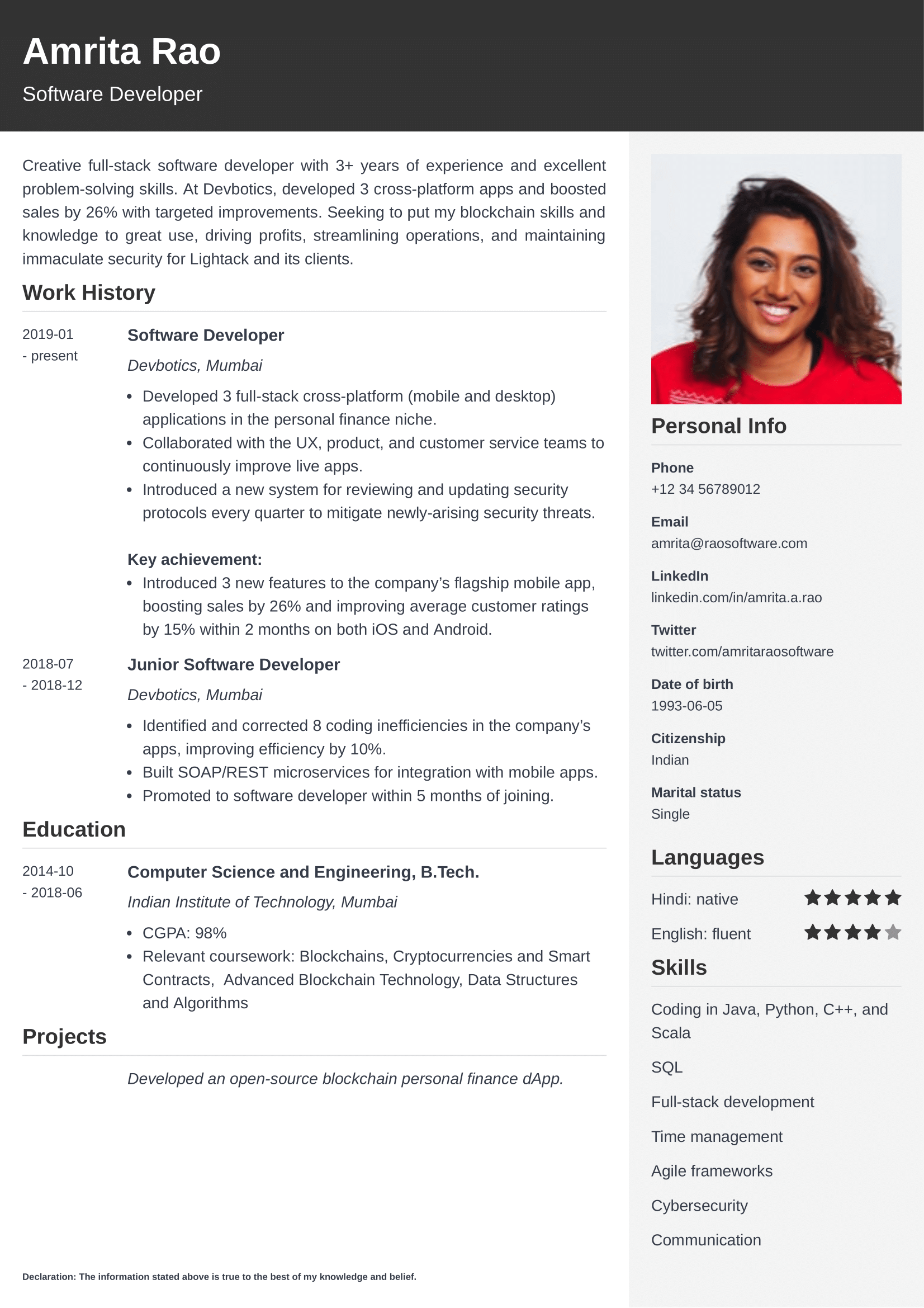 Free Online CV Maker: Create a Successful CV In Our App