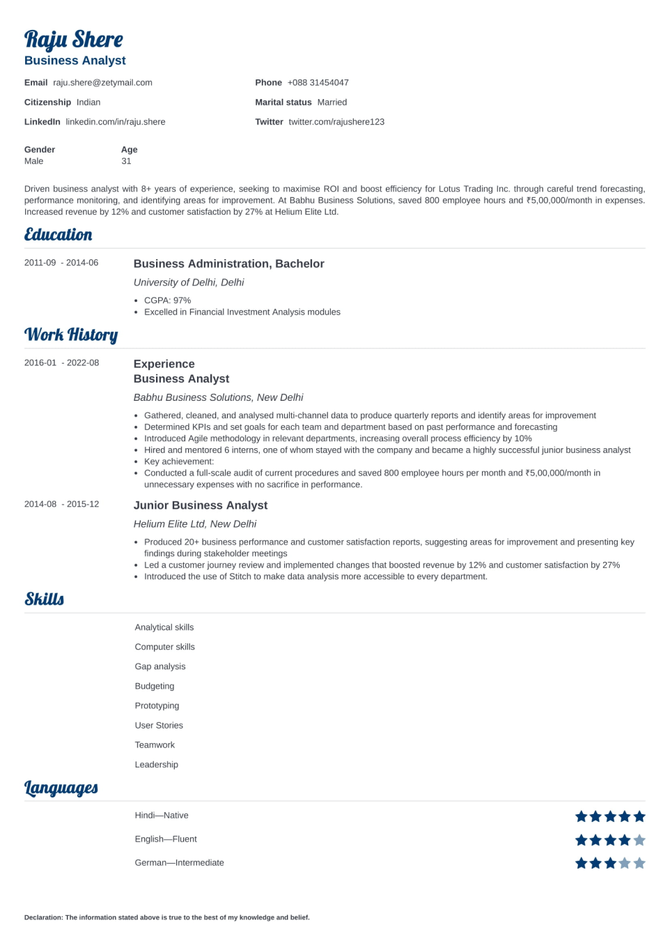 Best Online Resume Builder (Free to Try)