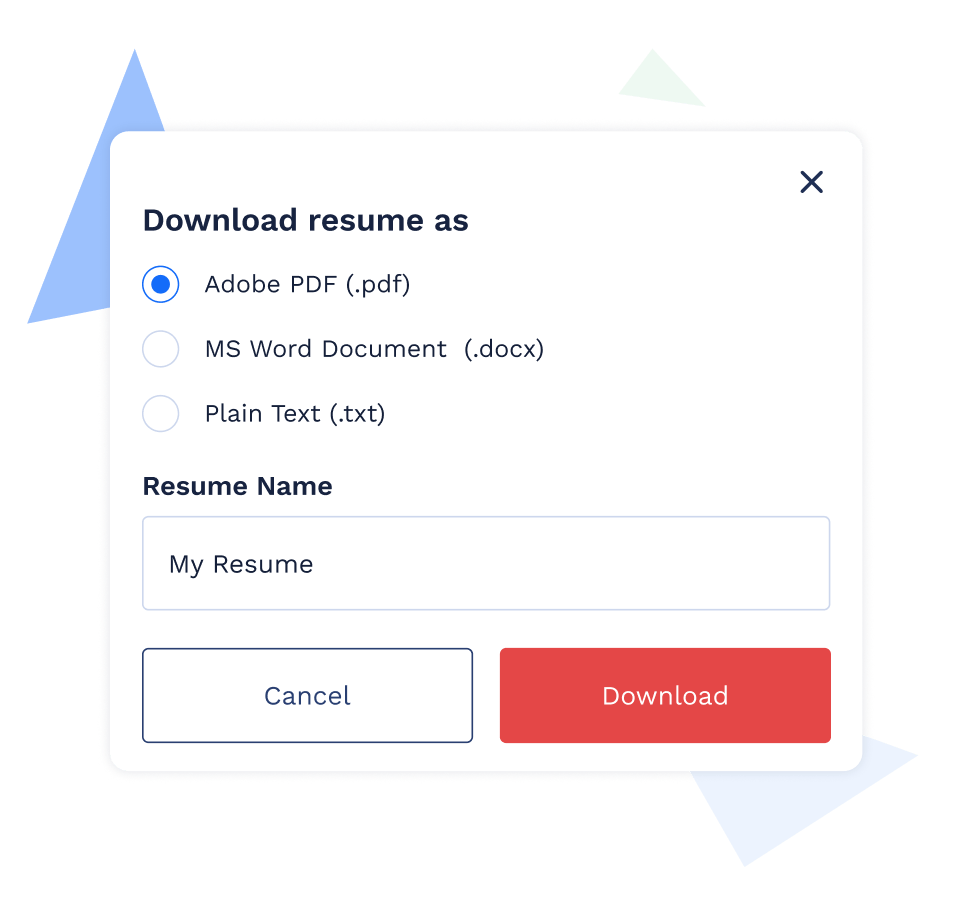 Online CV Builder. Create a CV That Gets You Hired