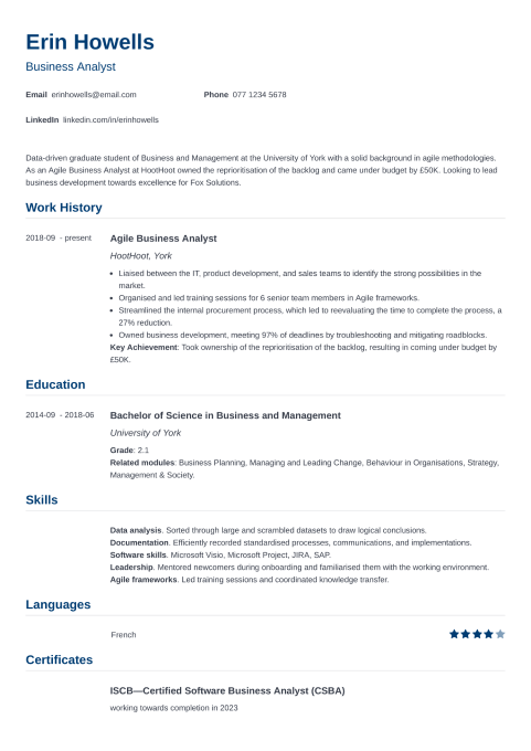 Online CV Builder. Create a CV That Gets You Hired