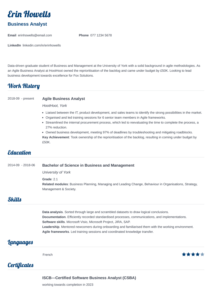 Online CV Builder. Create a CV That Gets You Hired