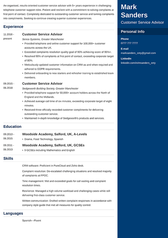 Free CV Examples for Any UK Job in 2025