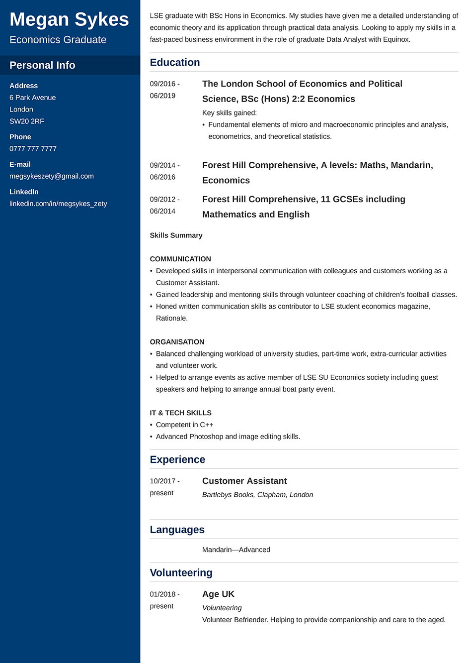 Format Of Cv Marketing Manager Resume Example Update Yours Now For 
