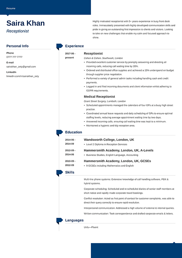 Free CV Examples for Any UK Job in 2025
