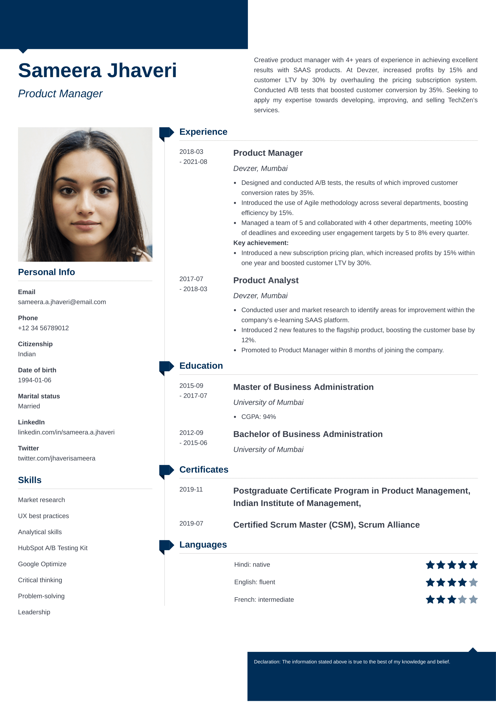 Zety: Resume & Cover Letter Tools for Job seekers in India