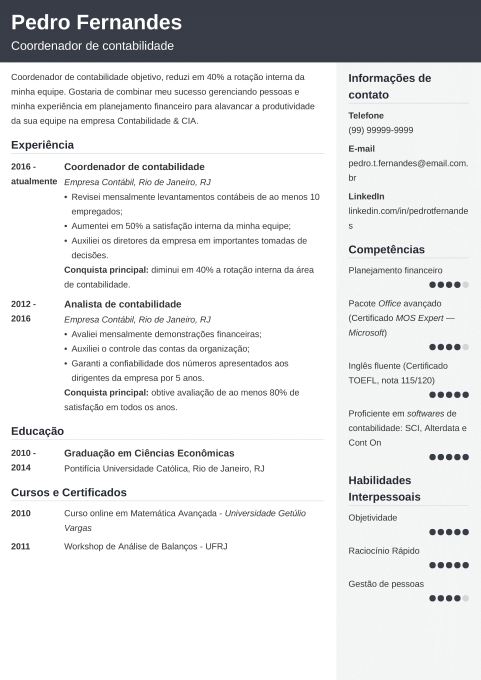 Gerador de currículo online: criar um curriculum vitae fácil