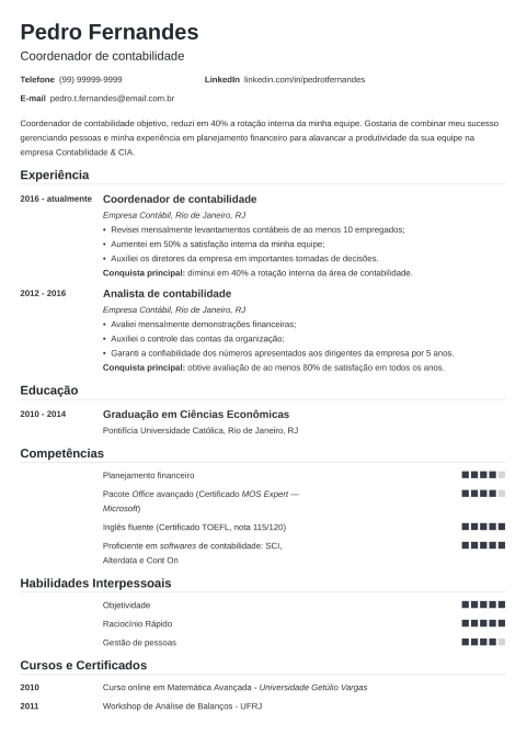 Gerador de currículo online: criar um curriculum vitae fácil