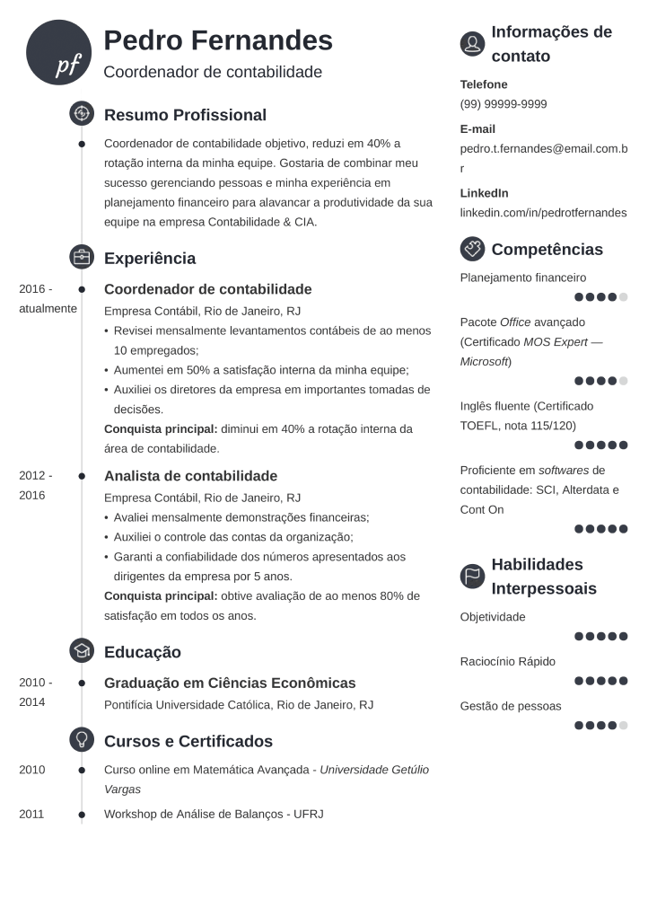Modelo de currículo: templates de curriculum vitae prontos