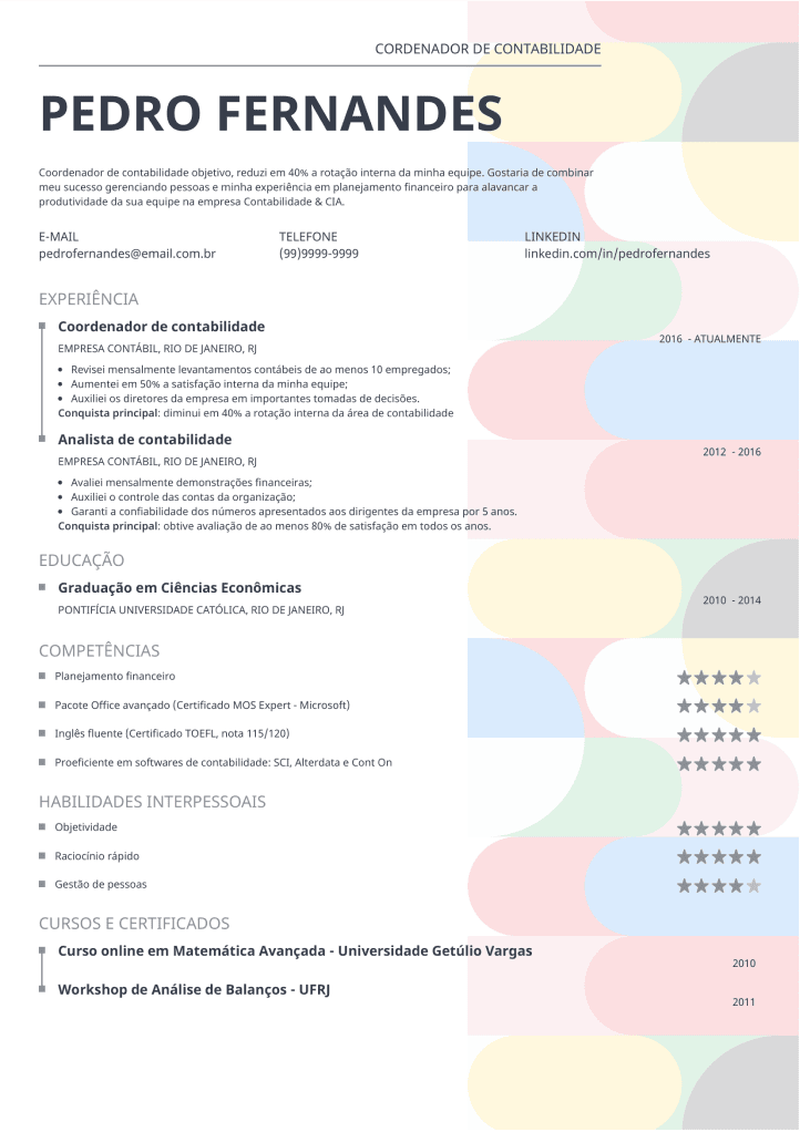 Modelo de currículo: templates de curriculum vitae prontos