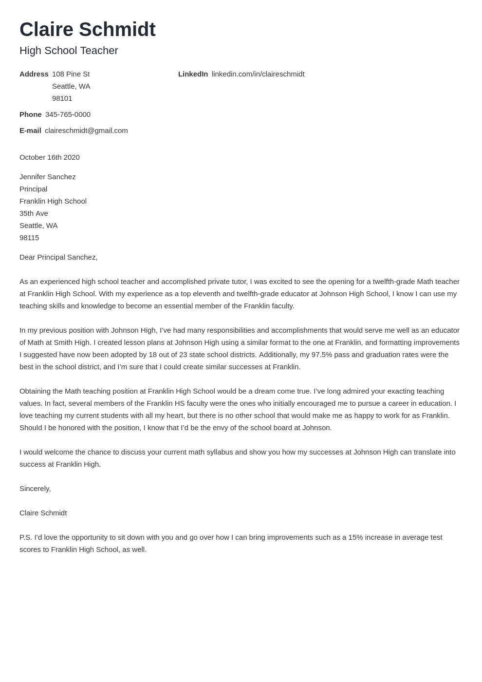 Free Cover Letter Generator Build A Cover Letter Online