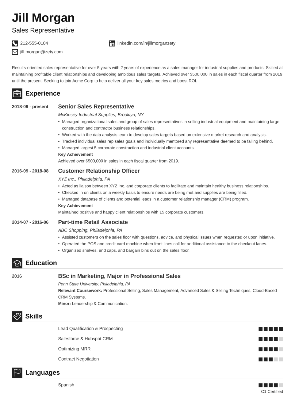 Sample Of A Cv 8 Job Winning Cv Templates Curriculum Vitae For 2021