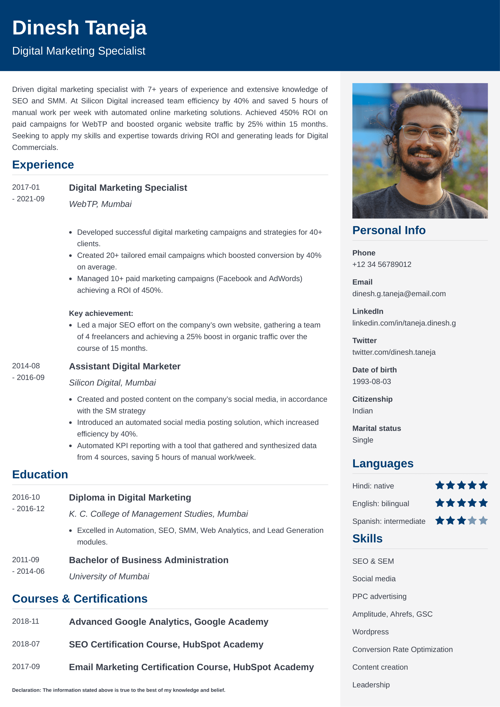 Resume Templates to Download and Print in 2025