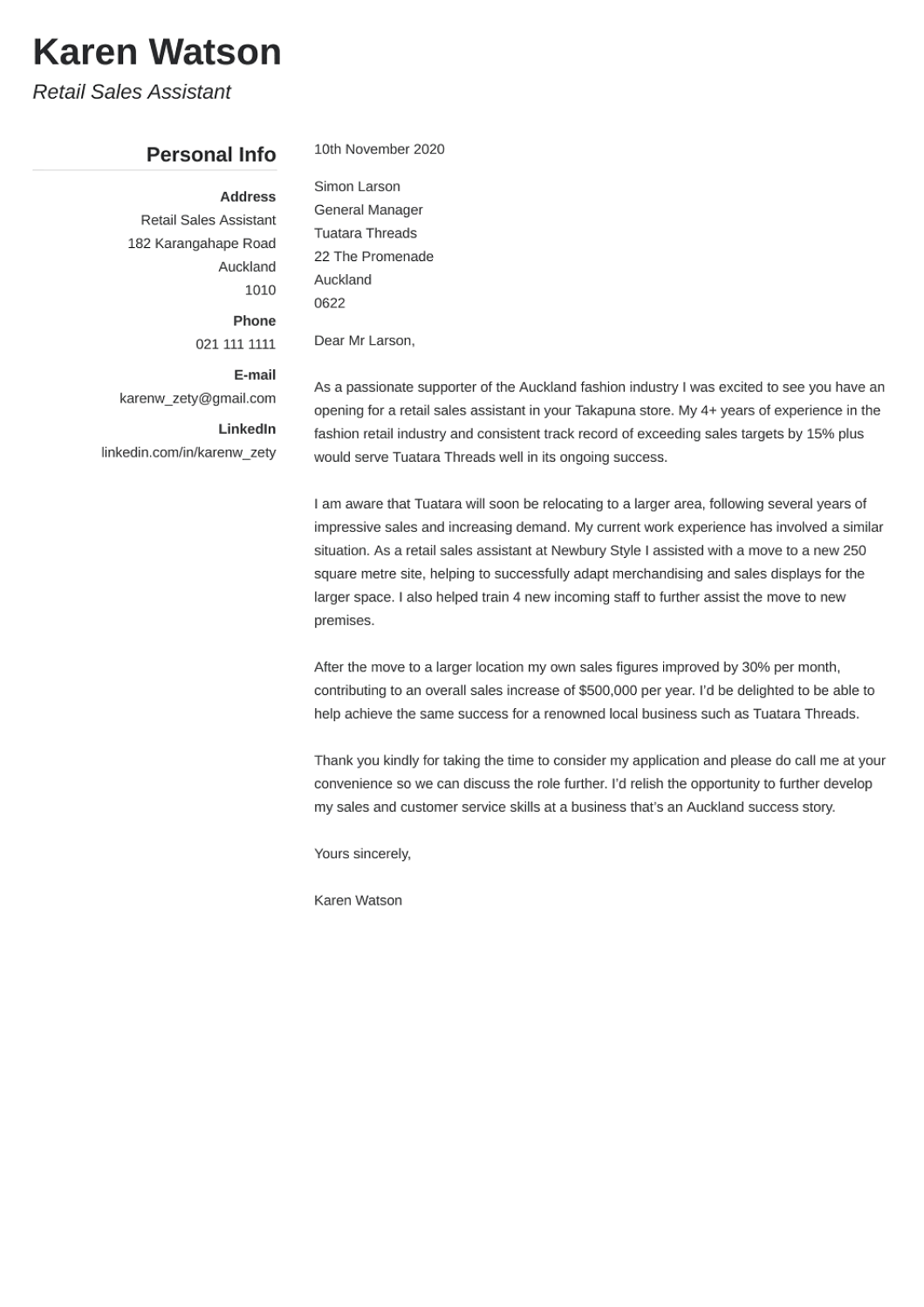 18 Covering Letter Templates To Download For Your CV In NZ