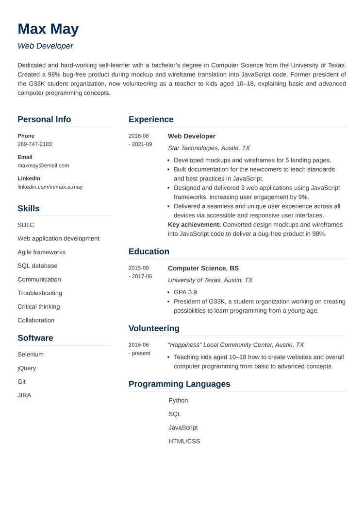 PDF Resume Templates To Download In 2023 Format Tips 