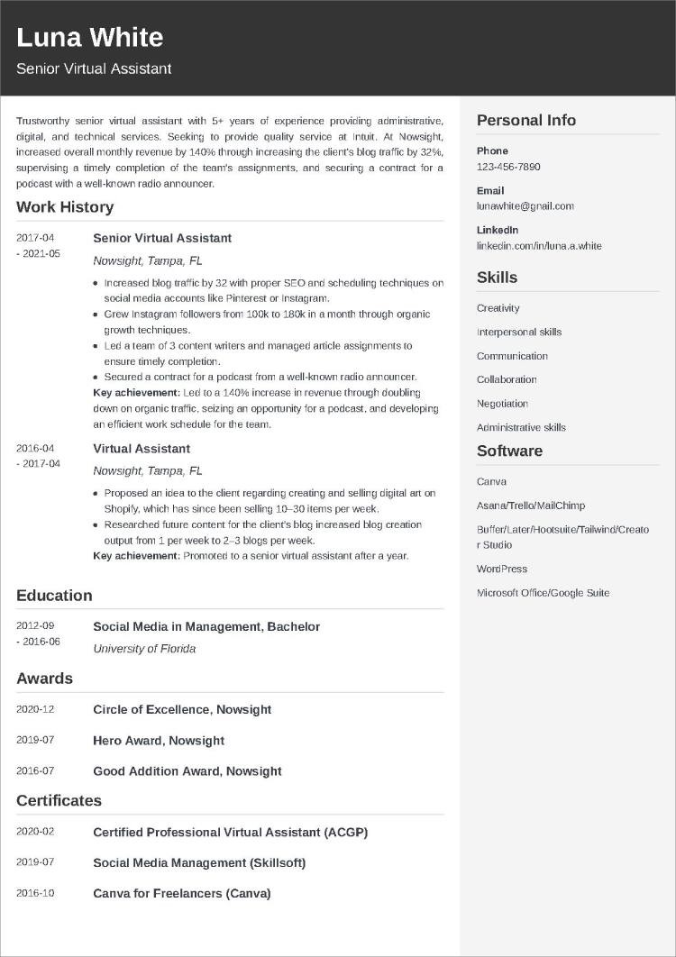 Best Resume Outline Examples to Get a Job in 2025