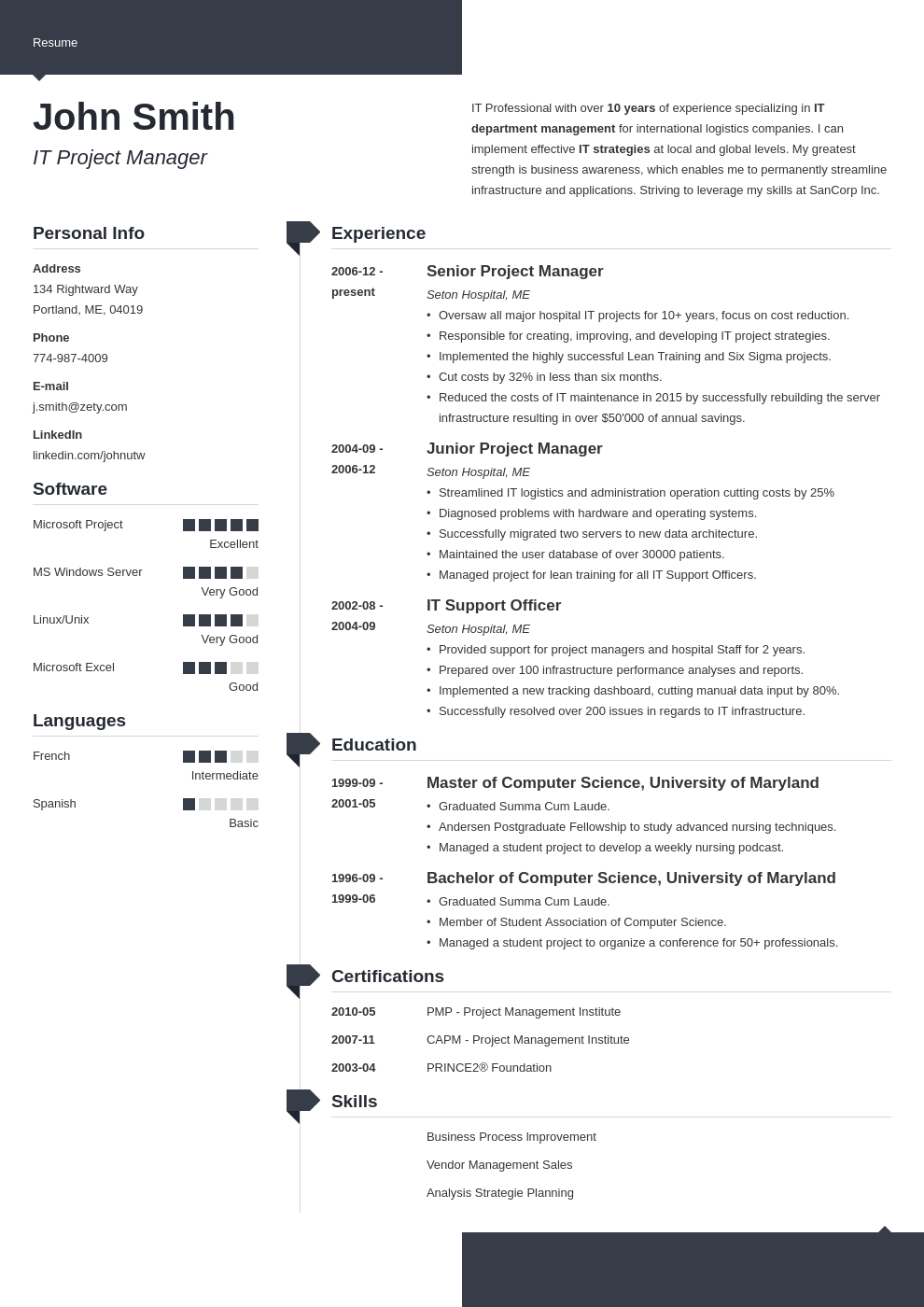 The Best Resume Format
