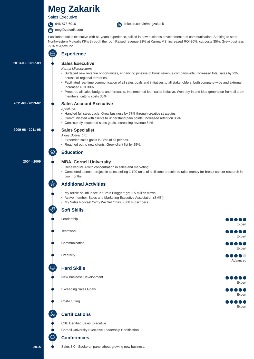 Business Resume Template with Examples, Skills, & Tips