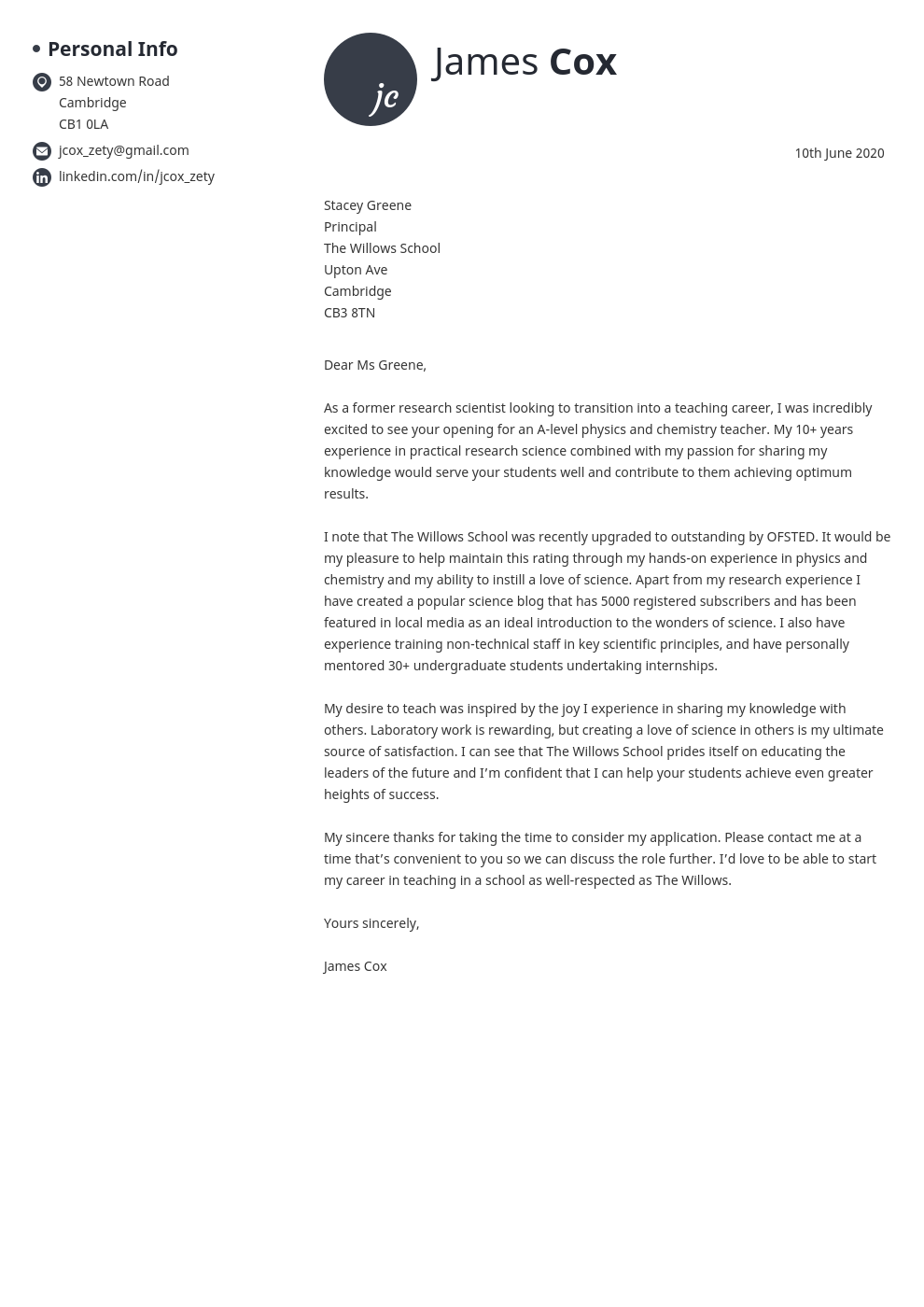 How To Write A Career Change CV Template Guide