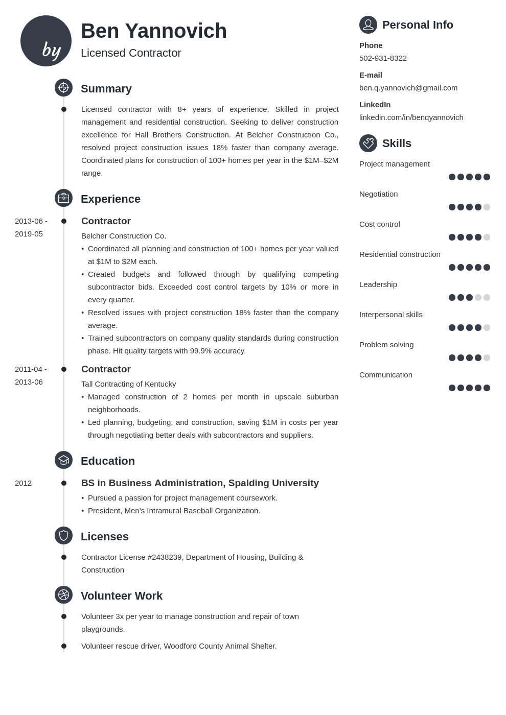 Contractor Resume Samples General Independent More 