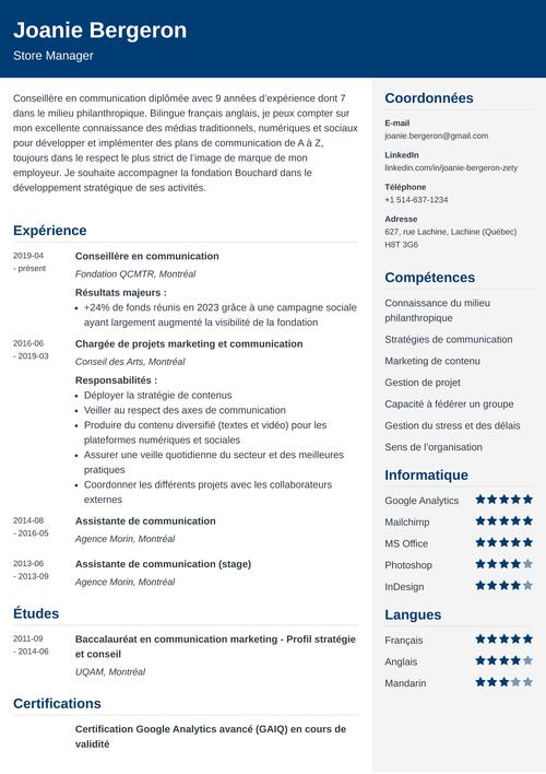 Exemple de CV communication gratuit [+ liste de compétences]