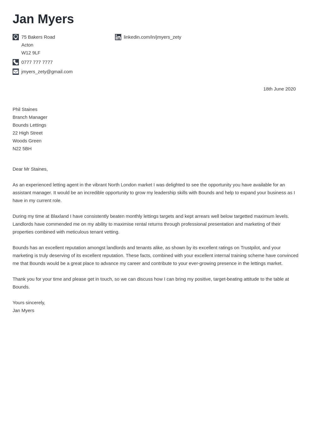 5 Matching CV Cover Letter Template Examples