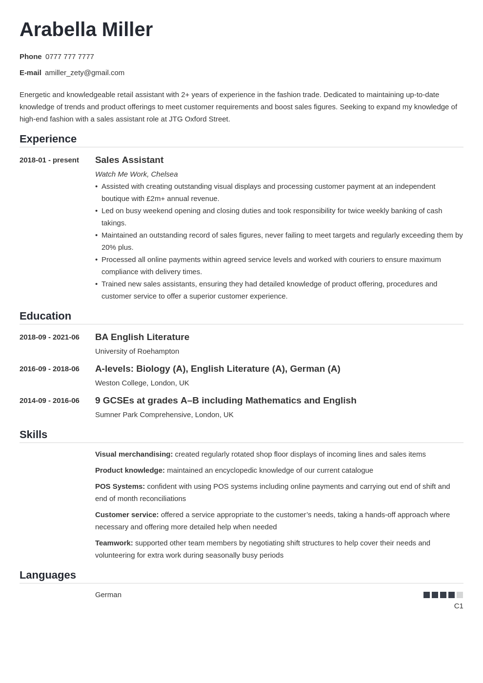 CV Education Section Examples How To Include It