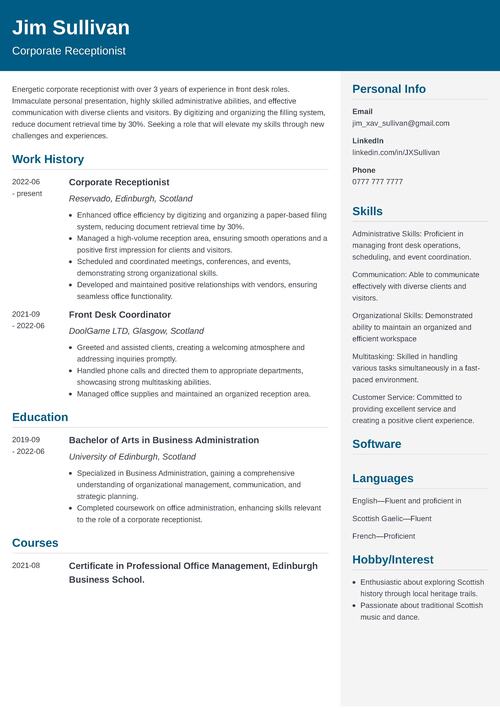Good Profile Description For Cv Infoupdate Good Profile Description For Cv Infoupdate