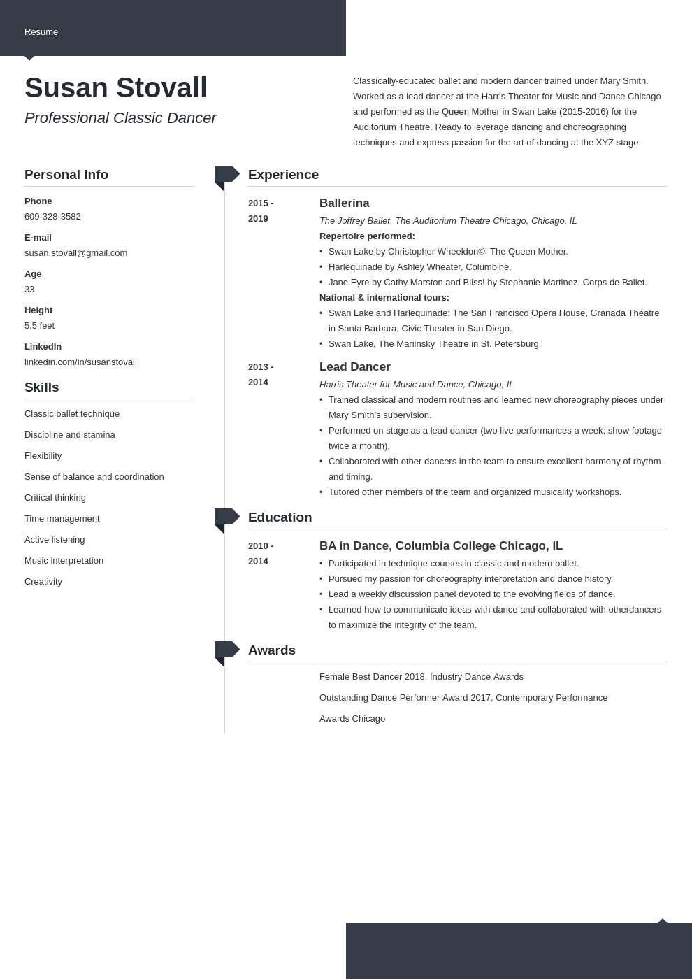 13 Dance Resume Template Images Infortant Document