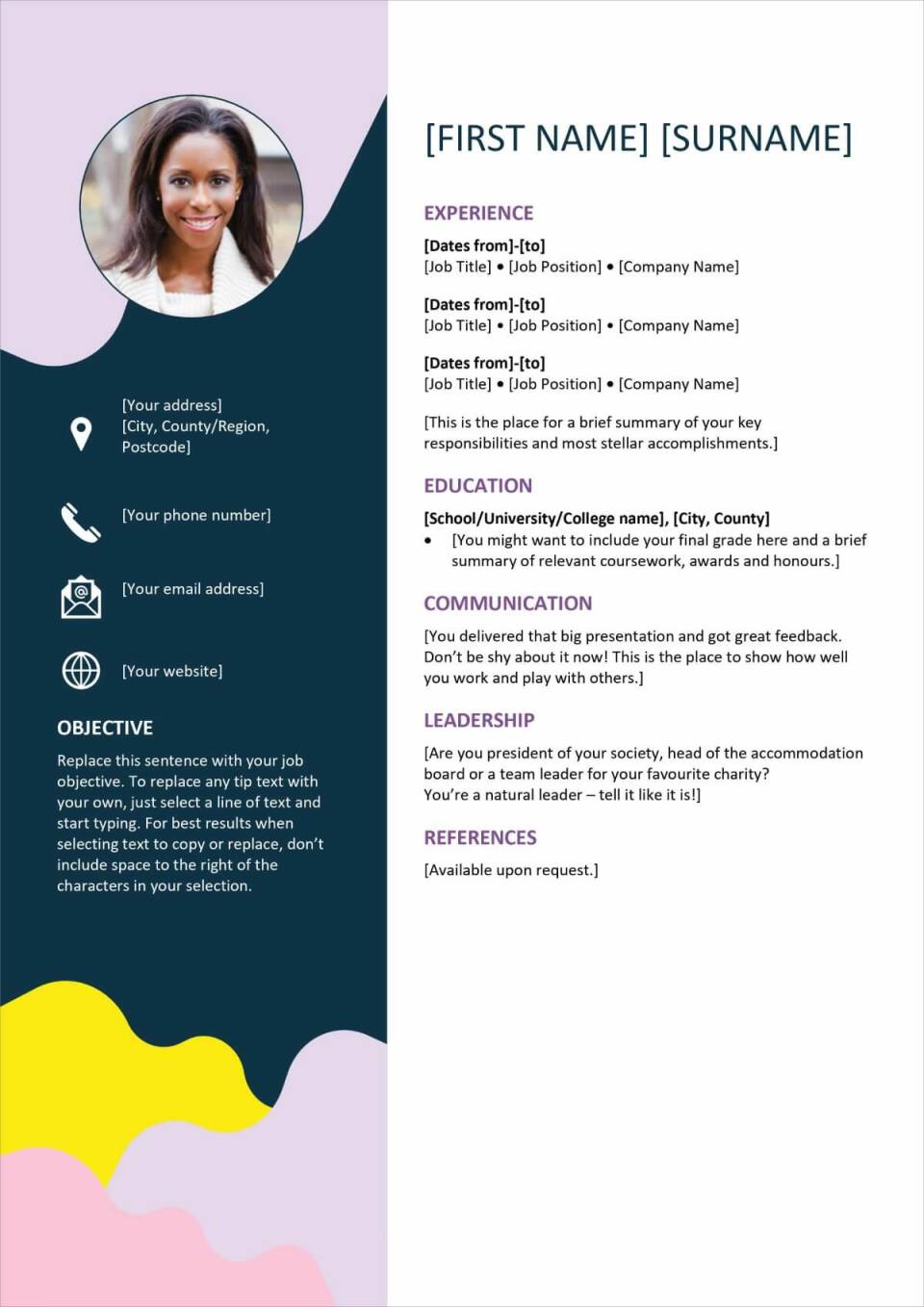18 Best Cv Format Pdf Free Templates Aerilinbanita