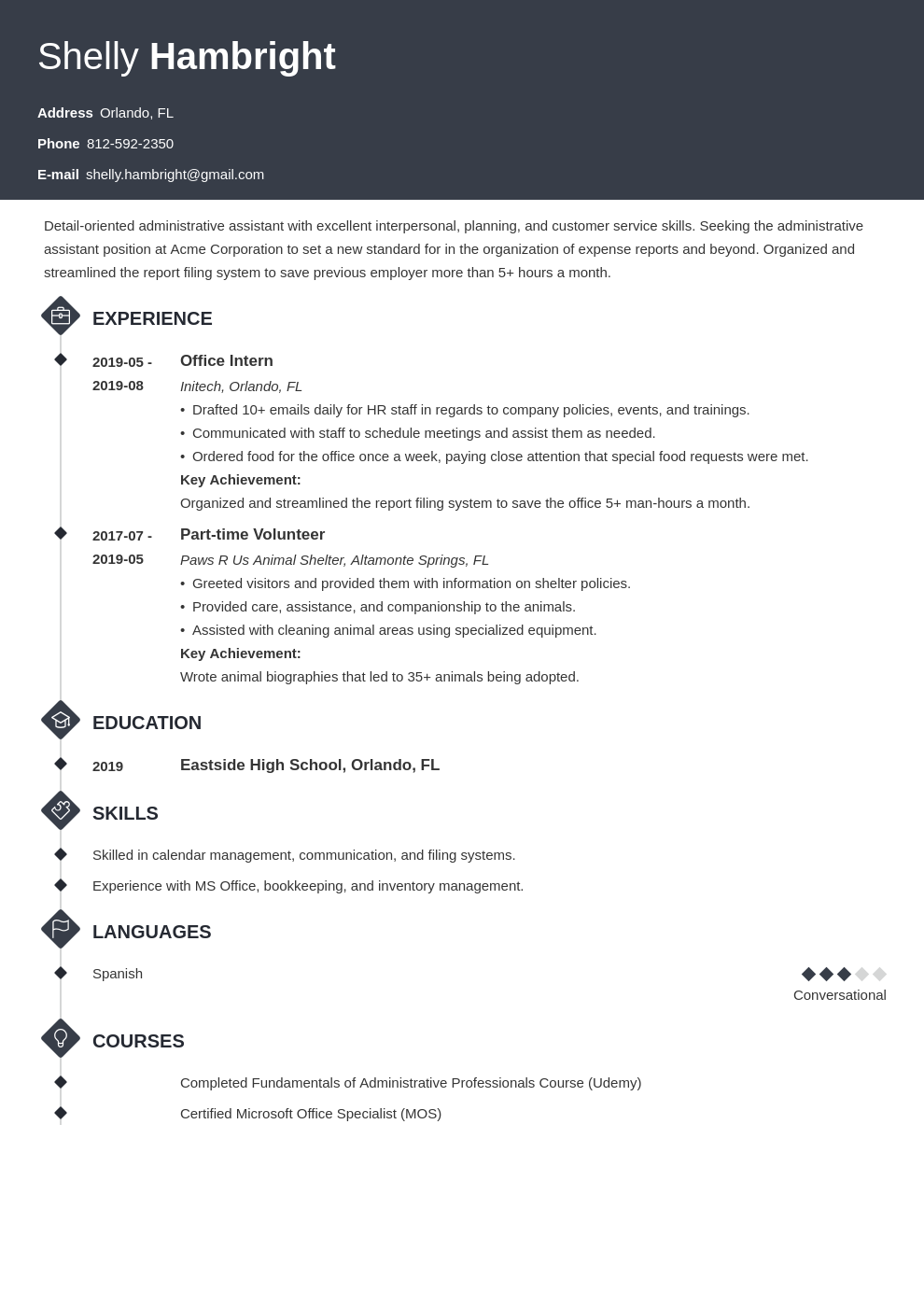 Administrative Assistant Job Description Resume Real Estate