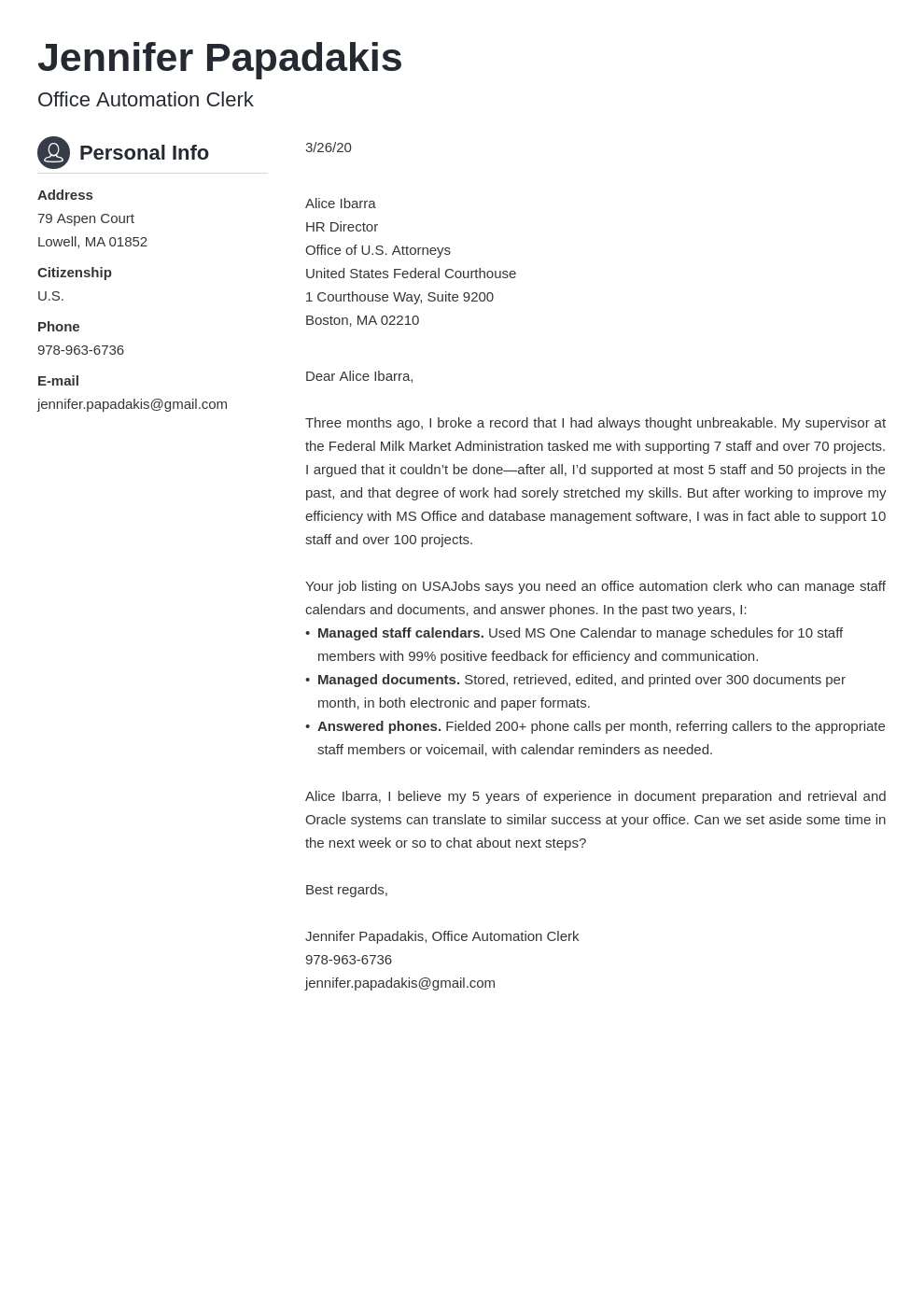 Federal Cover Letter Samples Guide For Government Jobs
