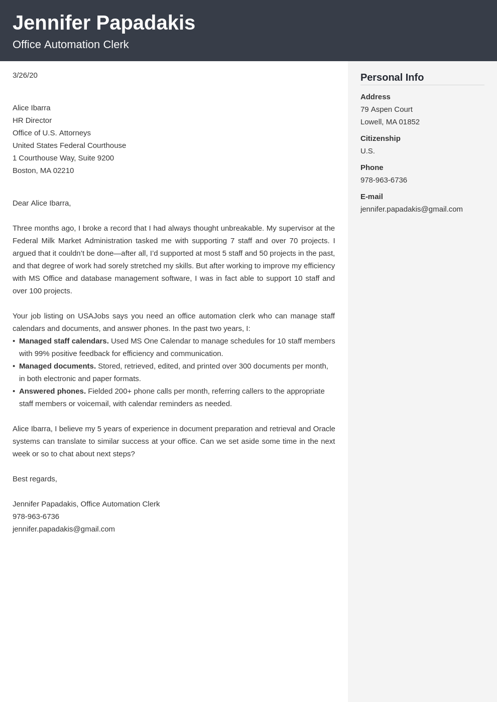 Federal Cover Letter Samples Guide For Government Jobs