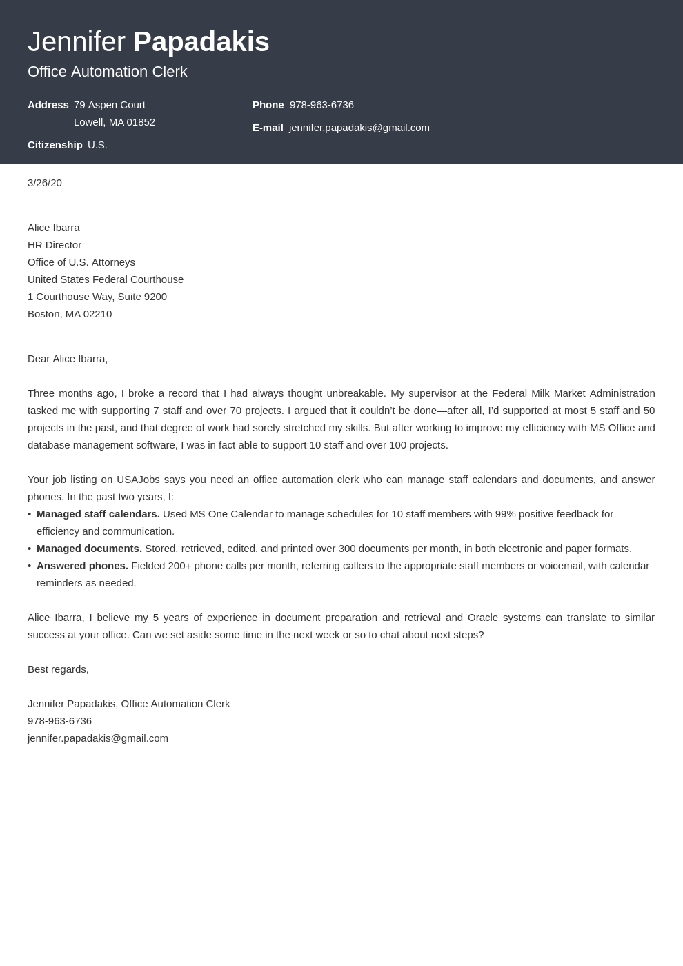 Federal Cover Letter Samples Guide For Government Jobs