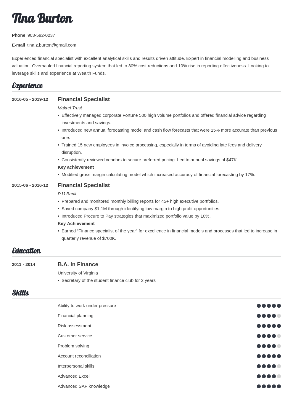 Finance Cv Writing Services Cv Writing Service Us Exeter Cv Writing 