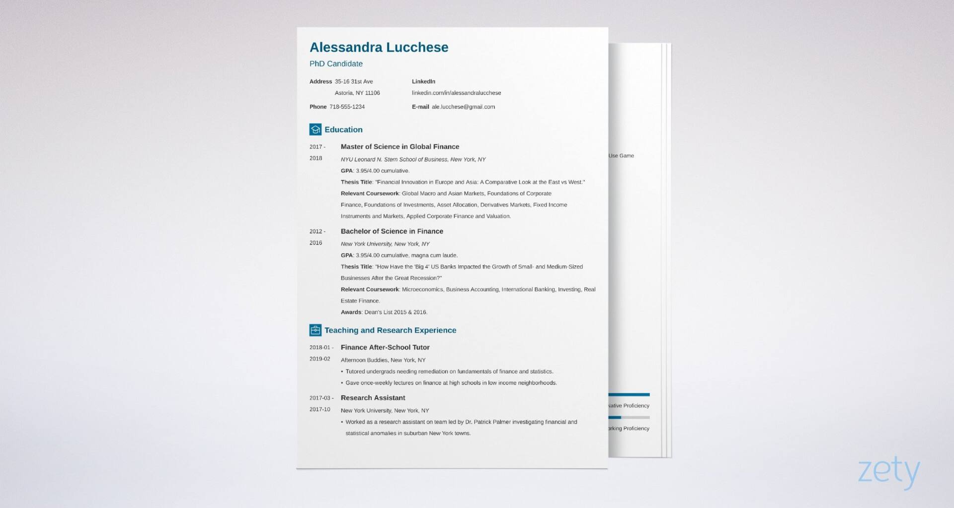 Resume For Graduate School Application Template Examples 
