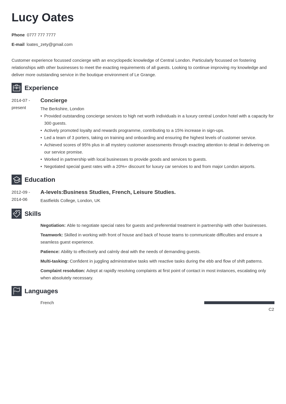 How to Write a Hospitality CV: Examples & Guide 2025