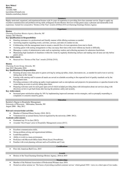 Restaurant Hostess Responsibilities Restaurant Hostess Responsibilities