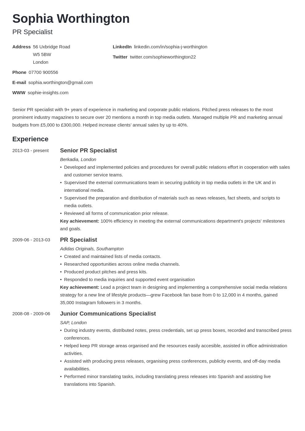 How To Write An Address On A Resume