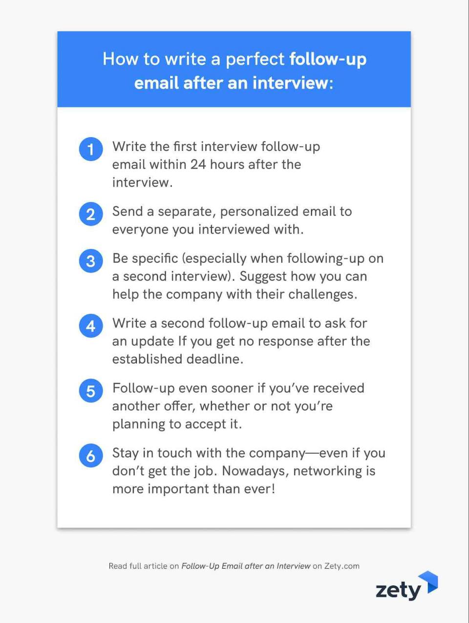 Follow Up Email After An Interview Example Tips