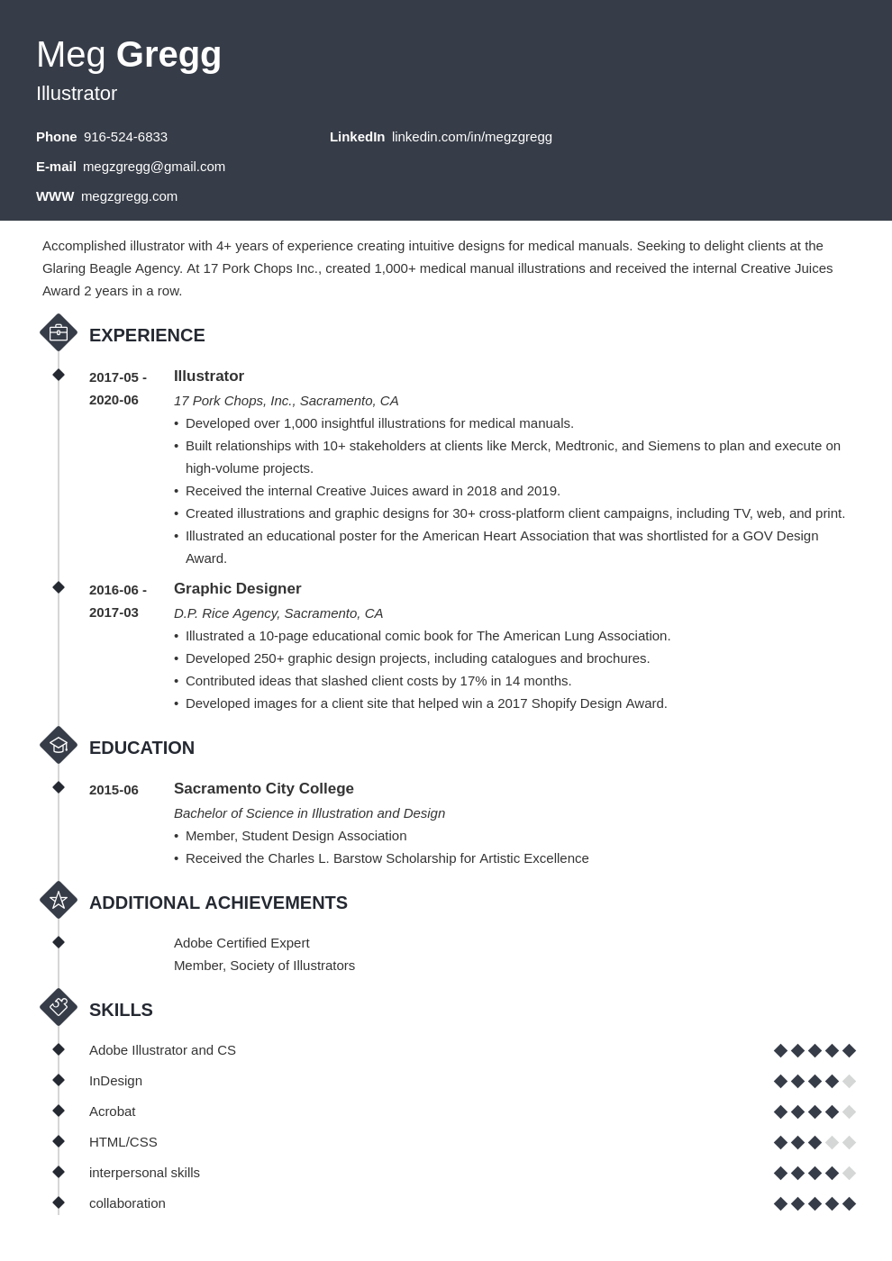 Illustrator Resume Examples And Guide 10 Tips 