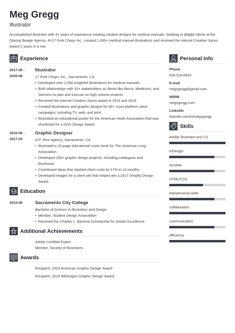 Illustrator Resume Examples And Guide 10 Tips 
