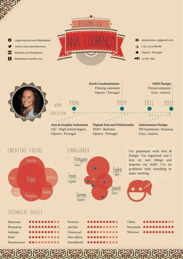 12 Infographic CV Template Examples 12 Infographic CV Template Examples