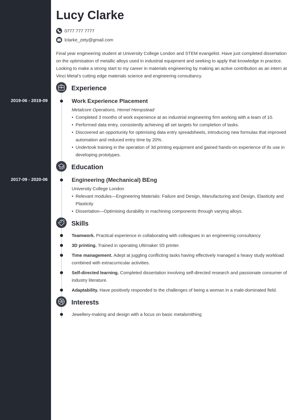 Internship CV Template, Examples & Writing Guide