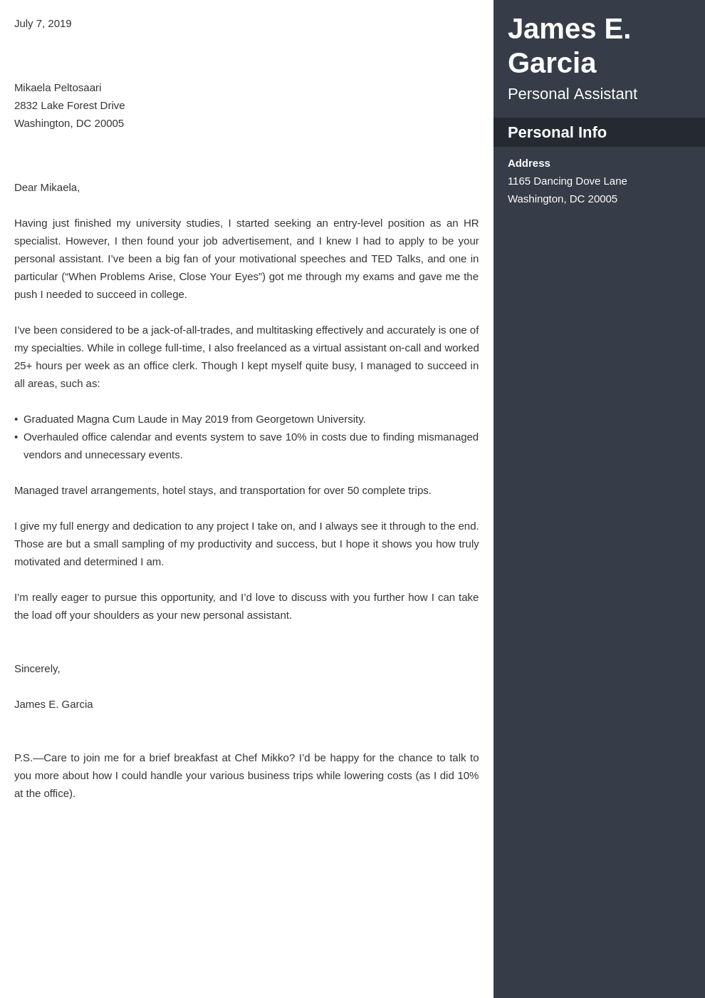 Latex Letter Template