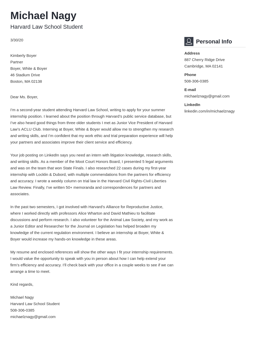  Lawyer Cover Letter Examples Invest Detroit