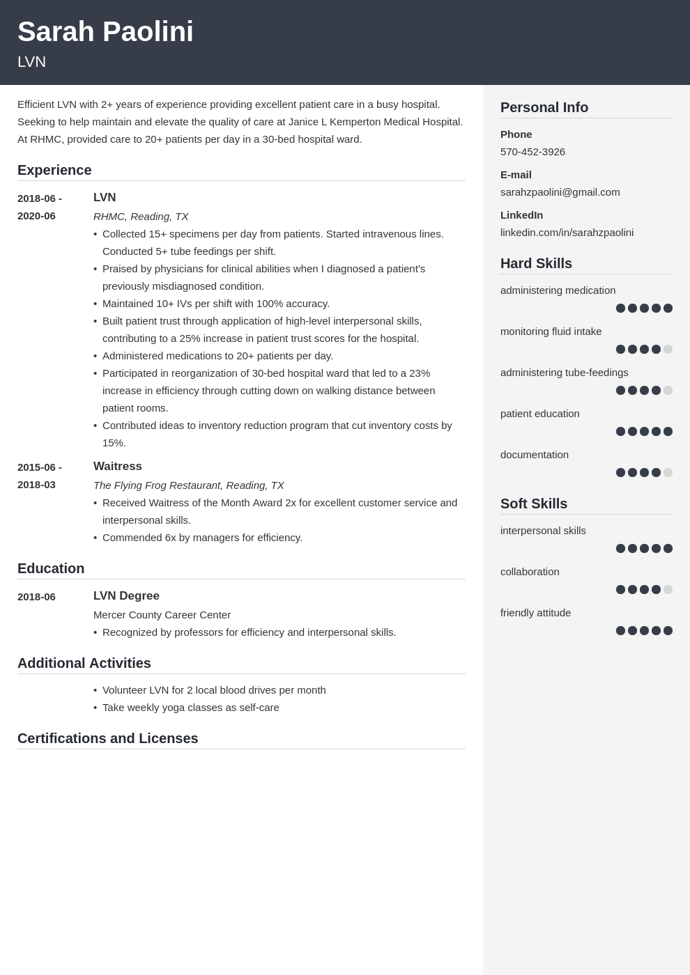 Lvn Resume Template CraigAlameda Blog