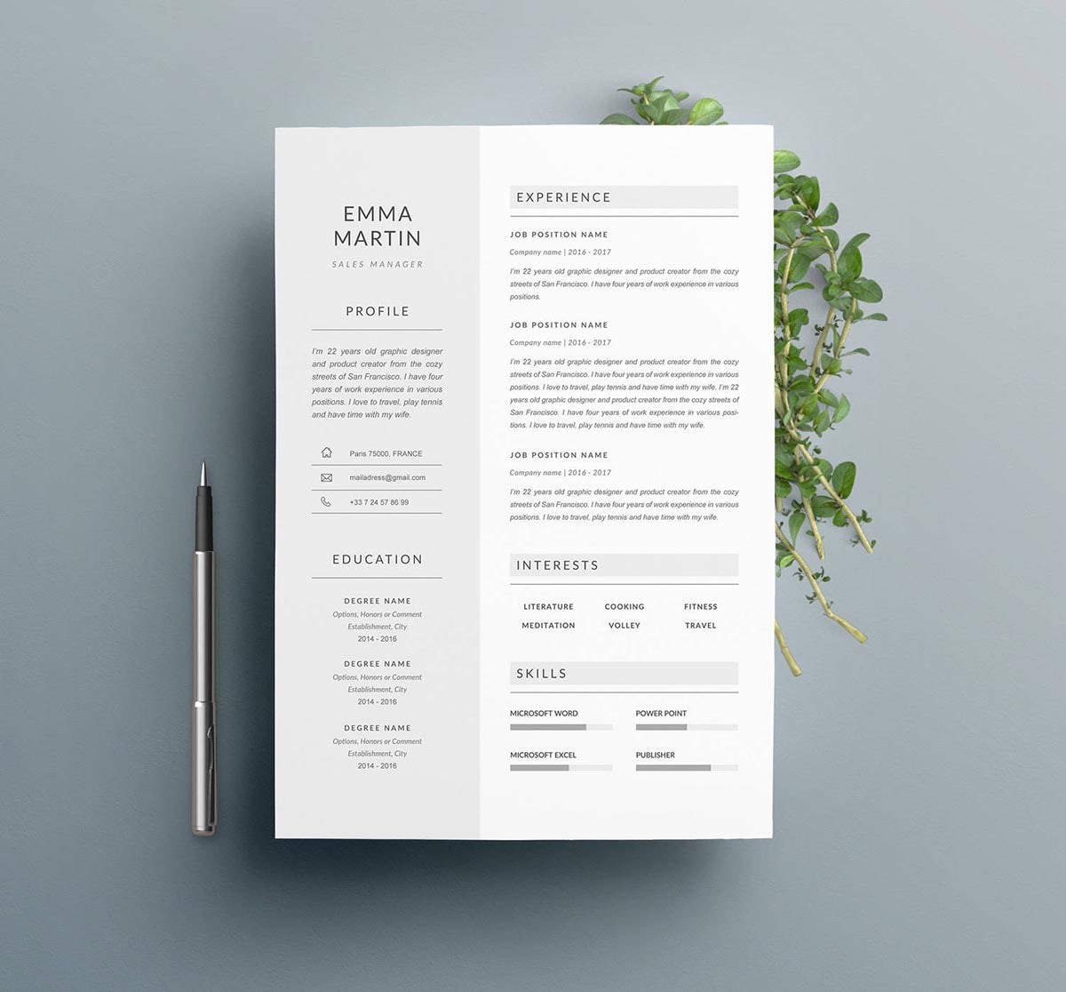 15 Clean Minimalist Resume Templates Sleek Design 