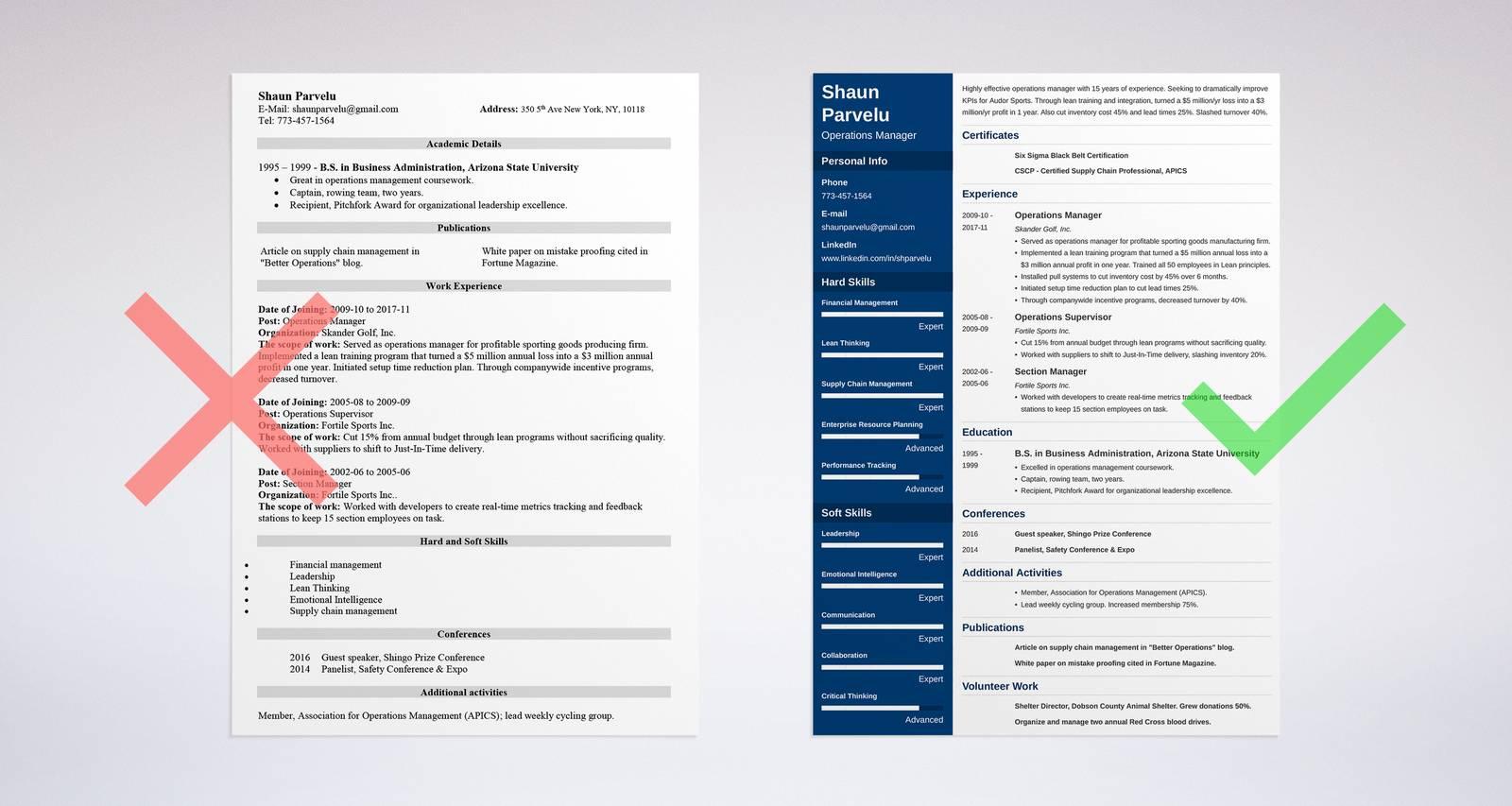 Operations Manager Resume Examples Guide For 2023